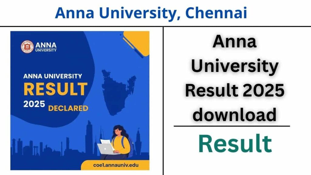 Anna University Result 2025 UG PG : Check Online at coe1.annauniv.edu ...