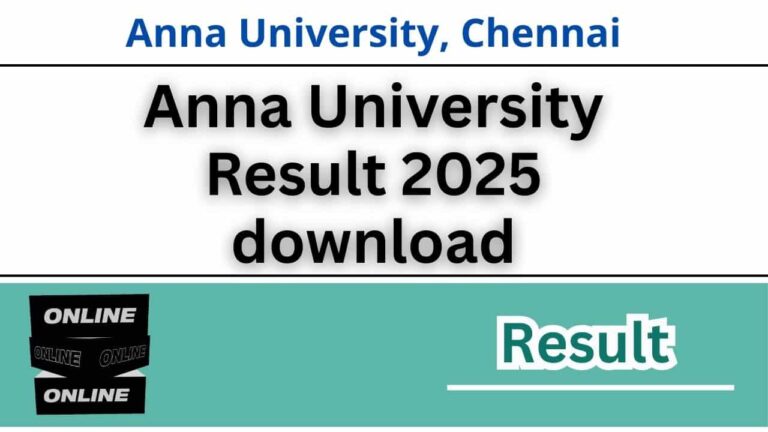 Anna University Result 2025 UG PG : Check Online at coe1.annauniv.edu ...