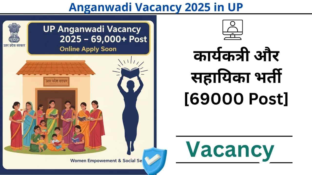 Anganwadi Vacancy 2025 in UP - कार्यकत्री और सहायिका भर्ती [69000 Post ...