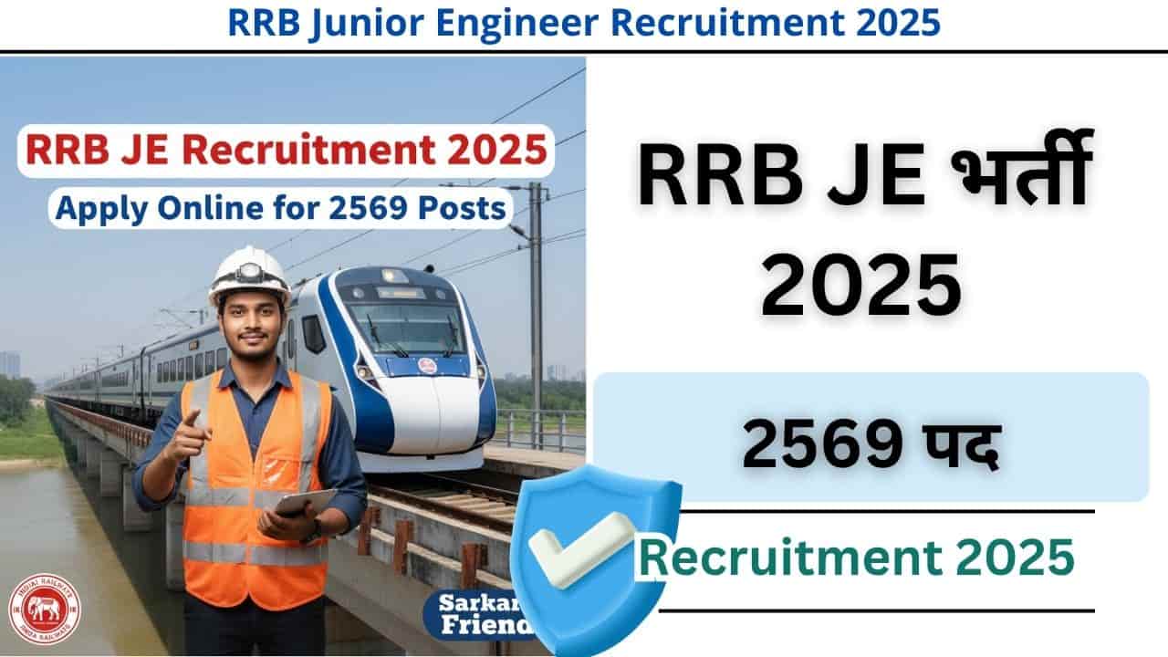 RRB Junior Engineer Recruitment 2025 Apply Online - [2569 Post] - Last ...
